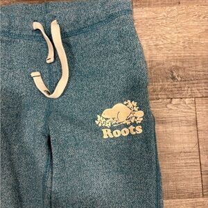 Roots | Bottoms | Roots Kids Teal Joggers With Cream Accents | Poshmark